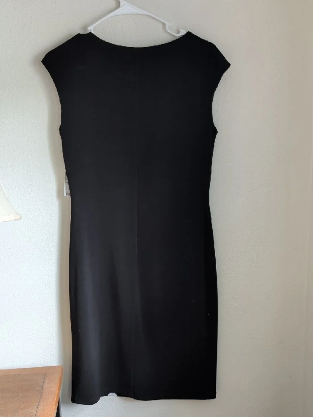 Roz & Ali | Dresses | Black And White Draped Cowl Midi Dress | Poshmark